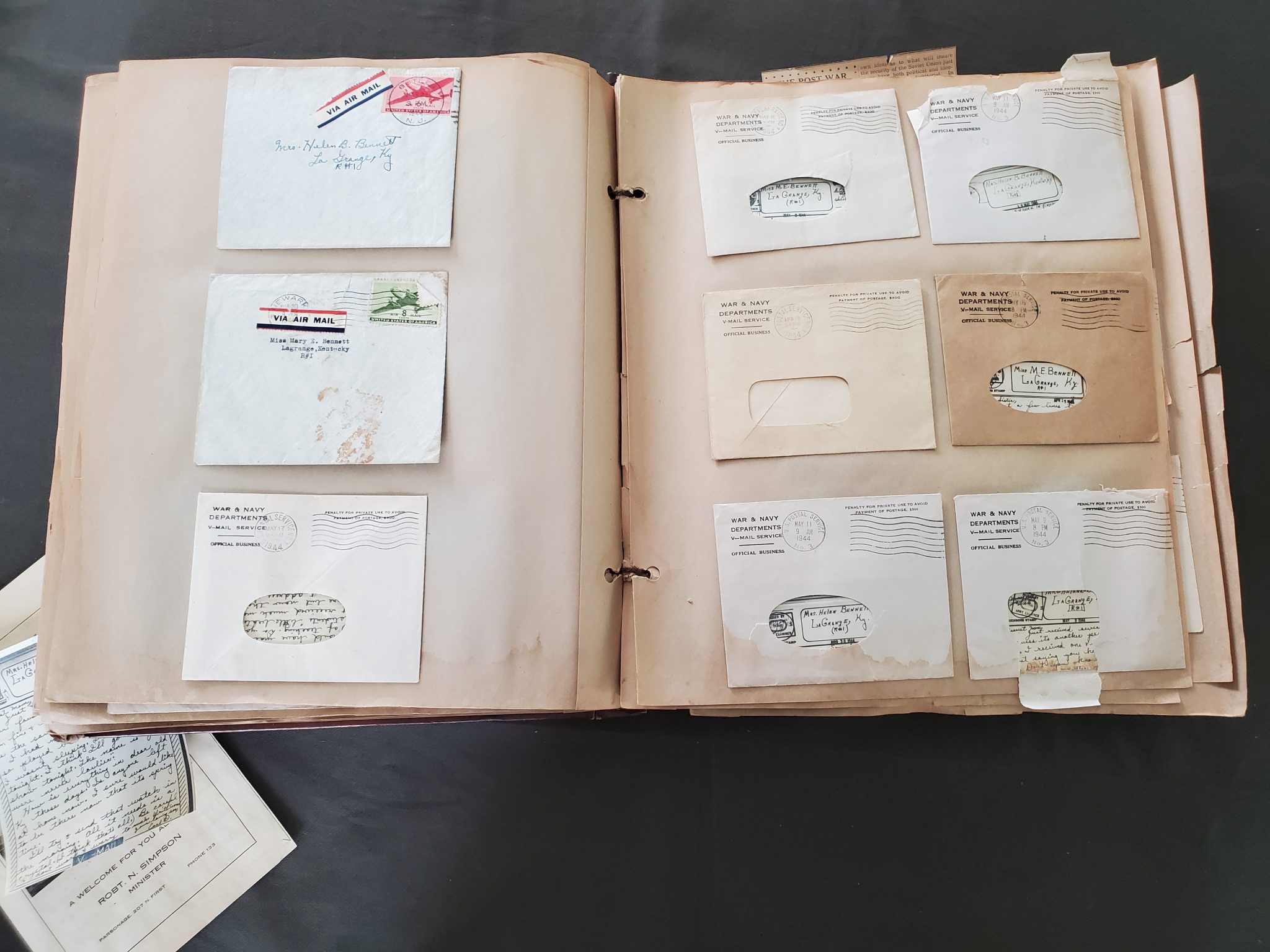 Earl D. Bennett WWII Letters – OC History Center